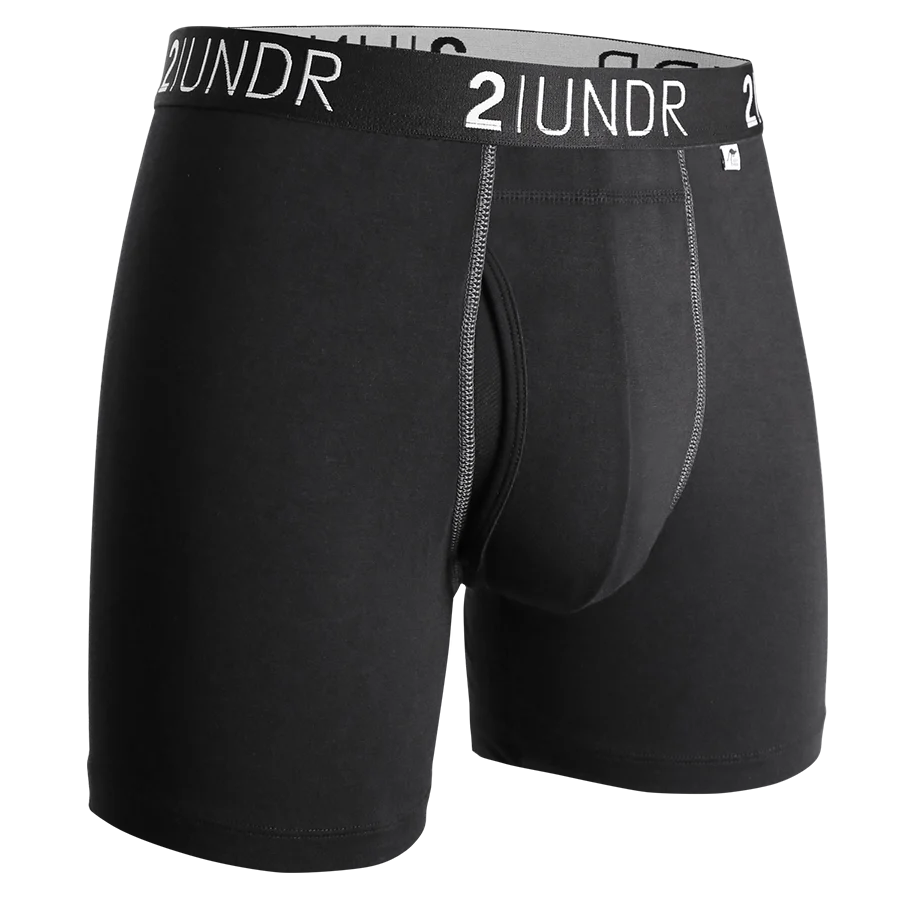 Swing Shift Boxer Brief - Black/Grey — The Dashery