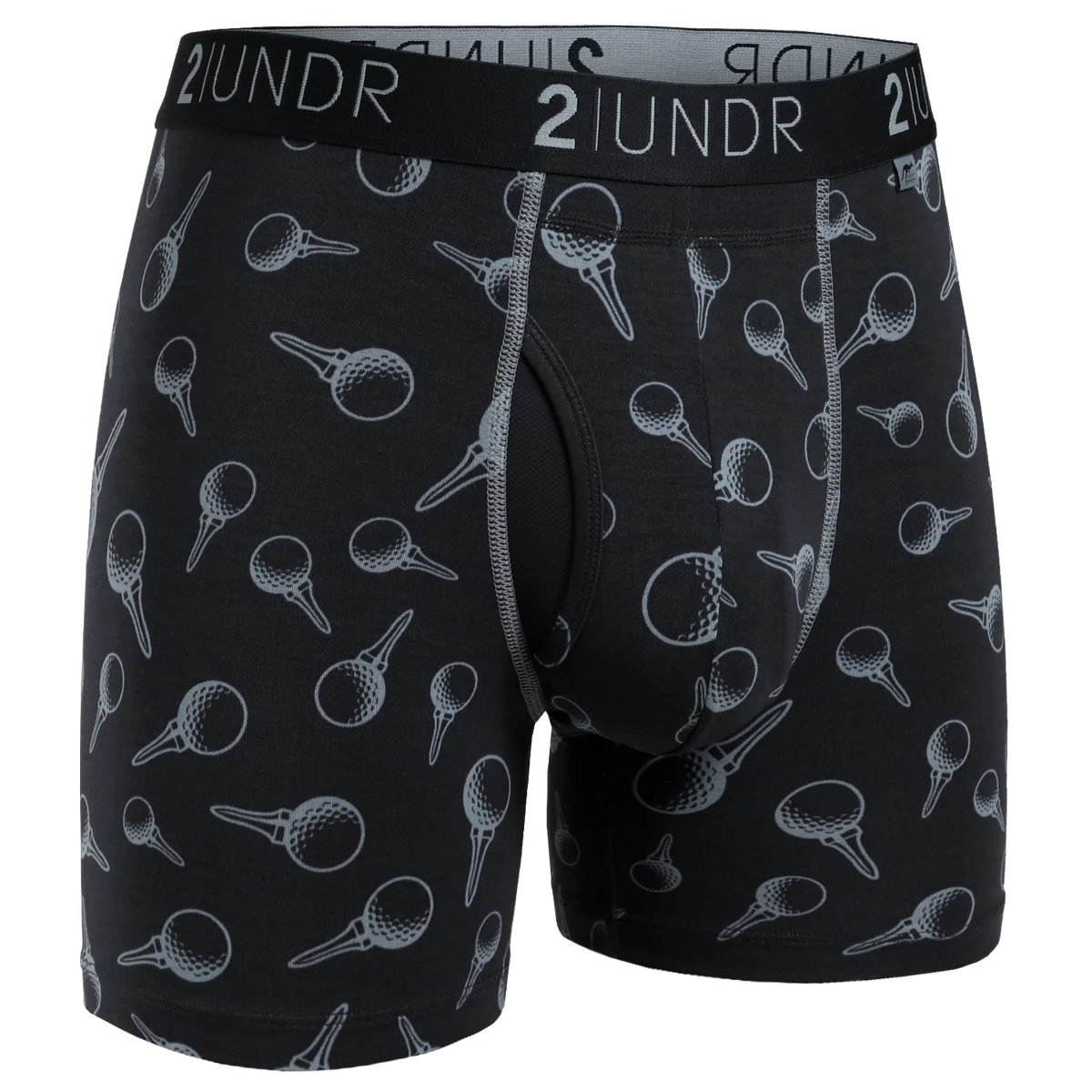 Swing Shift Boxer Brief - Black Tees Print — The Dashery